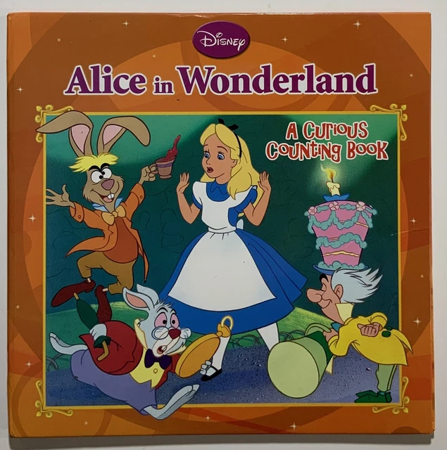 DISNEY'S ALICE IN WONDERLAND LEARN TO COUNT 1-8 A Curious Counting Book ...