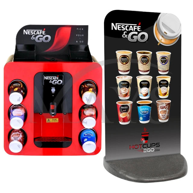 NESCAFE &GO DISPENSER Hot Drinks Vending Machine + Pavement Sign ...