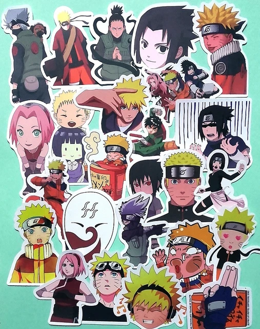 LOT DE 25 autocollants stickers - Manga Naruto (Réf 4) (2024.01) EUR 4 ...