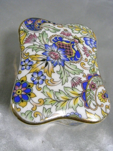 🇫🇷 ANCIENNE Bonbonnière Porcelaine Limoges Cid Paris Boite Coffret EUR ...