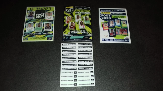 PANINI SET TRANSFERT neufs 2021 2022 2023 sous blister EUR 1,00 ...