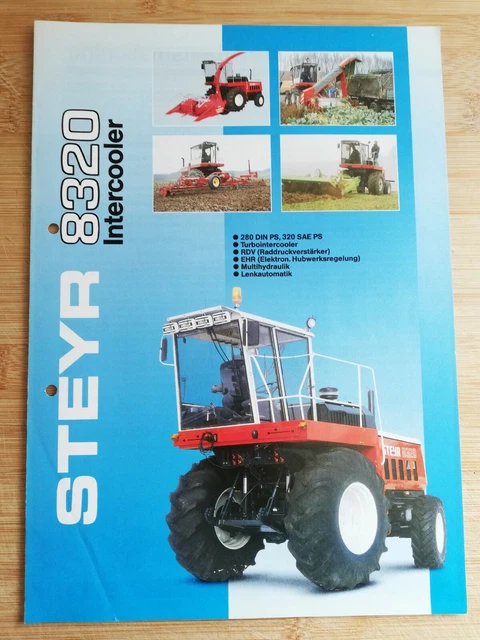 ORIG. SCHLEPPER PROSPEKT Steyr 8320 Intercooler / Traktor EUR 20,01 ...