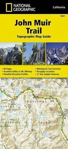 JOHN MUIR TRAIL Topographic Map Guide (National Geogr... | Livre | état ...