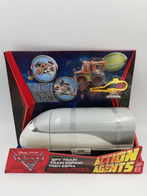 DISNEY PIXAR CARS 2 Action Agents Spy Train & Mater #V3037 - HTF New £ ...