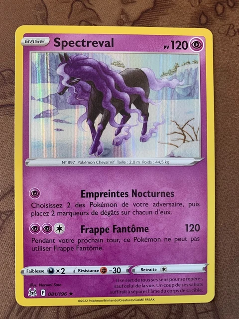 POKEMON 81/196 SPECTREVAL Holo Rare EB11 Epee et Bouclier 11 Origine ...