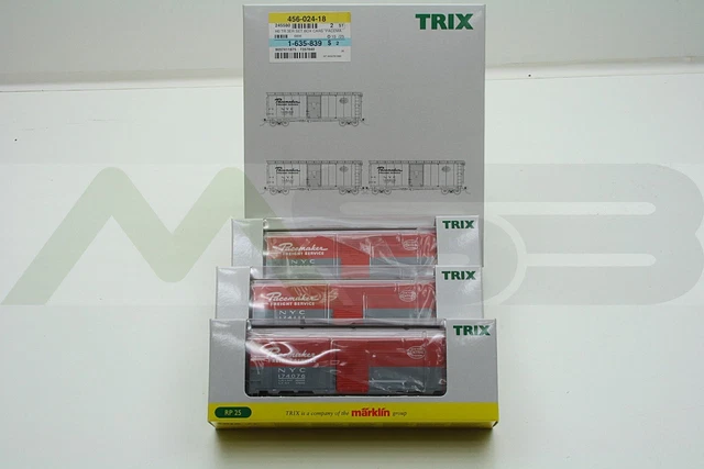 TRIX 24907 GÜTERWAGEN-SET NYC 3-teilig Spur H0 Neu Originalverpackung ...
