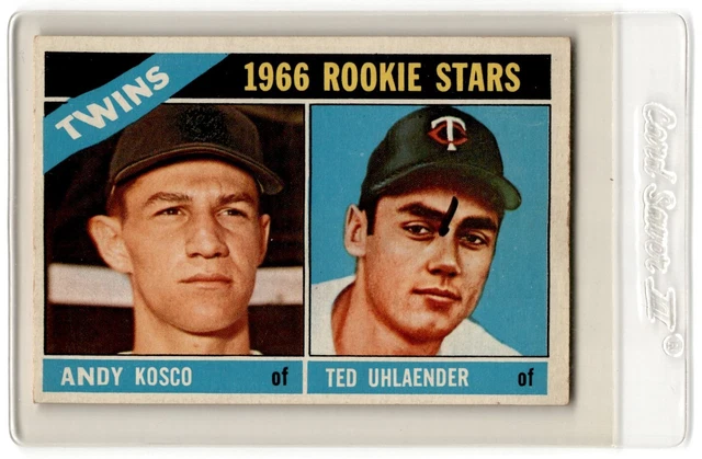1966 TOPPS TWINS Rookies - Andy Kosco/Ted Uhlaender RC Minnesota Twins ...