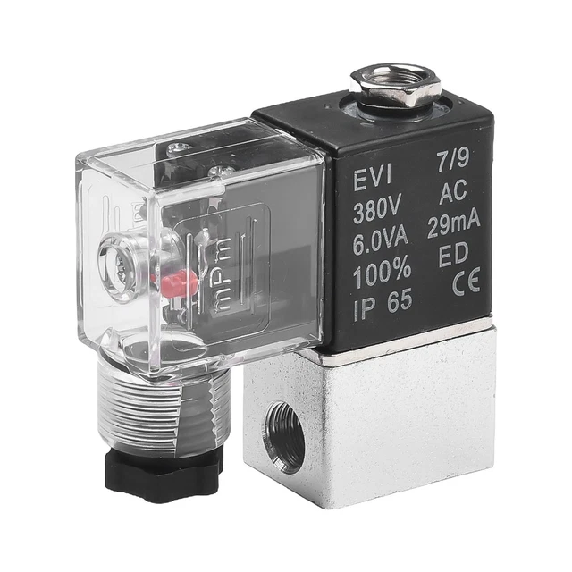 SPACE SAVING 380V Air Pump Compressor Solenoid Valve with Exhaust Check ...