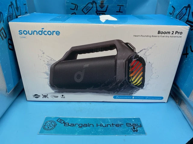 SOUNDCORE BOOM 2 Pro Bluetooth Wireless Speaker Black £240.00 - PicClick UK