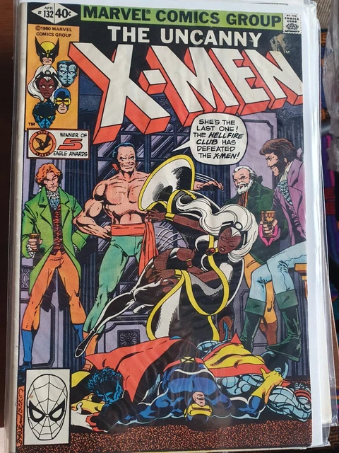 MARVEL COMICS UNCANNY x-men 132 hellfire club Jean Grey black queen VG ...