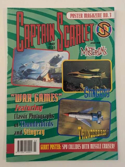 CAPTAIN SCARLET AND The Mysterons Poster Magazine # 3, 1993 - FREE ...