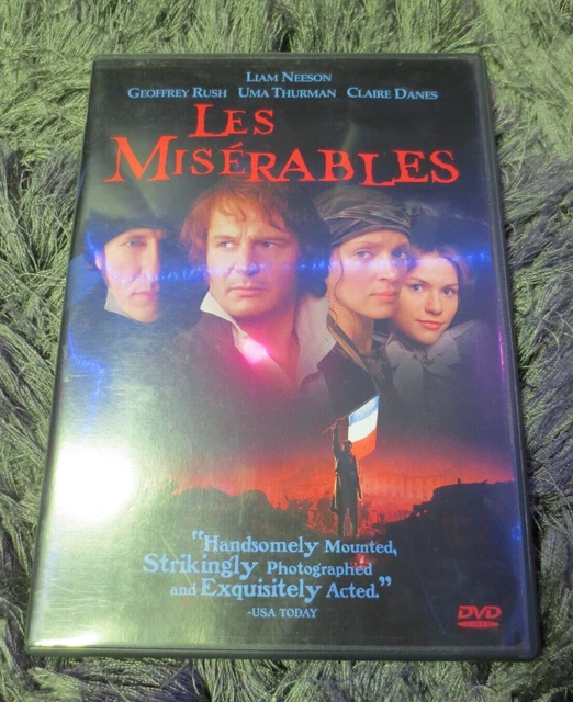 LOS MISERABLES 1998 DVD Pantalla Ancha Liam Neeson Uma Thurman Claire Danes Drama EUR 8,06 ...