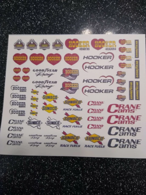 DRAGSTER CLEAR! WATER-SLIDE DECALS FOR HOT WHEELS, MATCHBOX,1:64 MADE ...