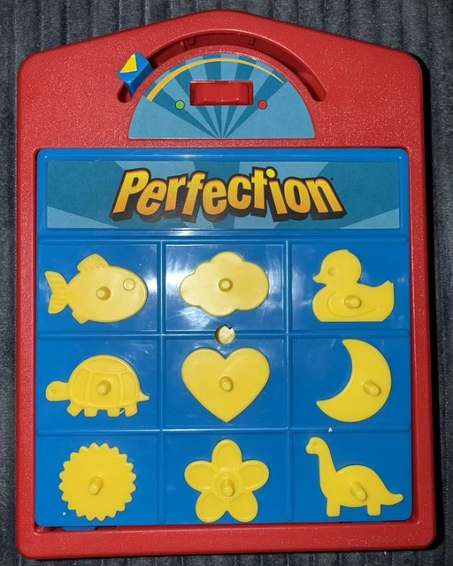 HASBRO GAMING PERFECTION Game for Kids | Popping Shapes and Pieces ...