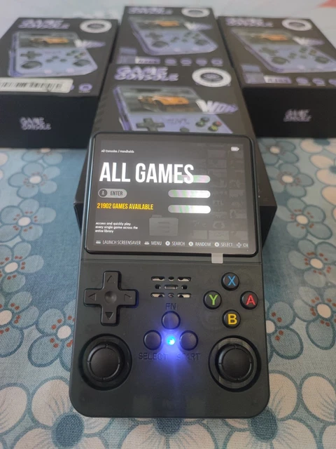 CONSOLE GAME BOY Portatile Retro Gaming 64 GB Nuova Nero, Arkos 2.0 ...