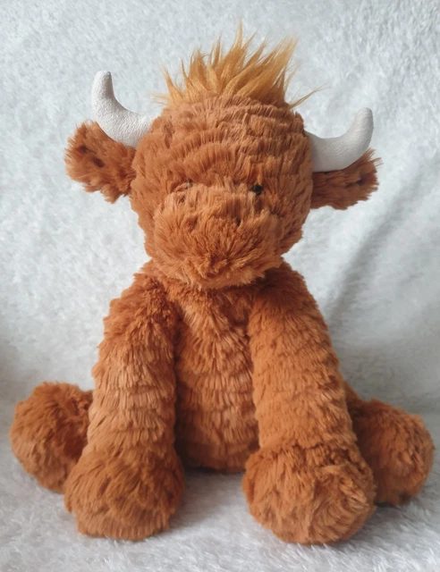 JELLYCAT - FUDDLEWUDDLE Highland Cow - Excellent Condition without Tags ...