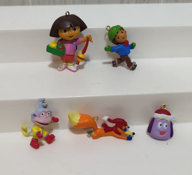 DORA THE EXPLORER mini miniature Christmas ornaments Swiper Boots ...