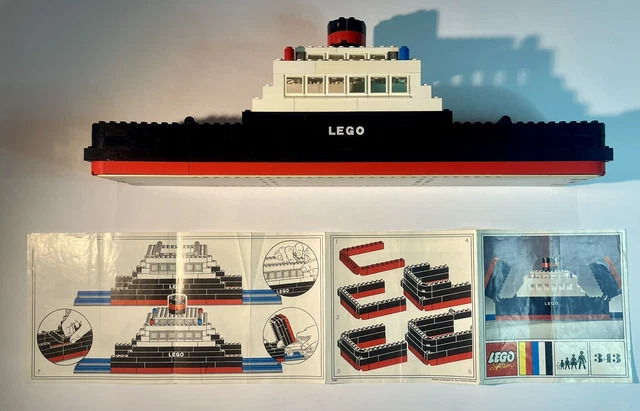 MINT RARE VINTAGE Lego System Train Ferry 343 100% Complete With ...