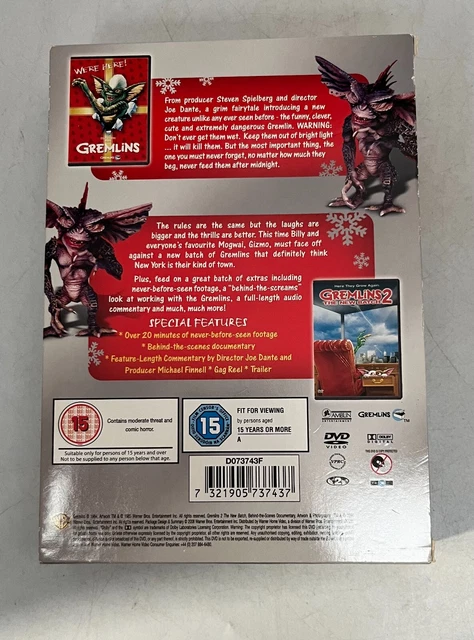 GREMLINS/GREMLINS 2 -THE New Batch, Phoebe Cates, DVD, Horror/Occult ...