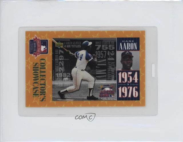 2000 ALL-STAR FANFEST Laminated Passes Collector's Showcase Hank Aaron ...