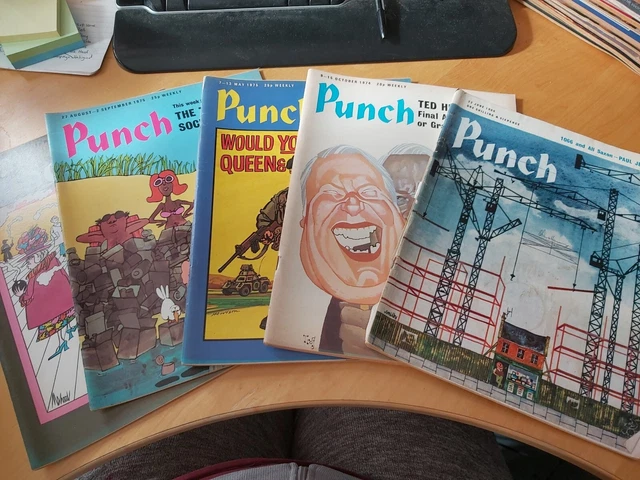 PUNCH 70'S PULP politics WW2 adult illustrated Graphic Comic Strip Book ...