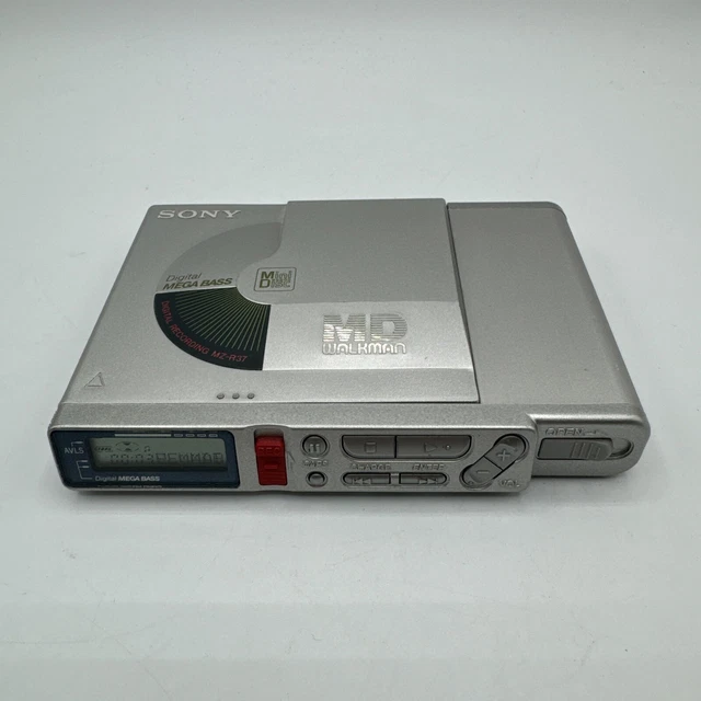 VINTAGE SONY MD PORTABLE MINIDISC RECORDER Player WALKMAN MZ-R37 Tested ...