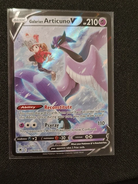 POKÉMON TCG GALARIAN Articuno V Sword & Shield - Astral Radiance TG16 ...