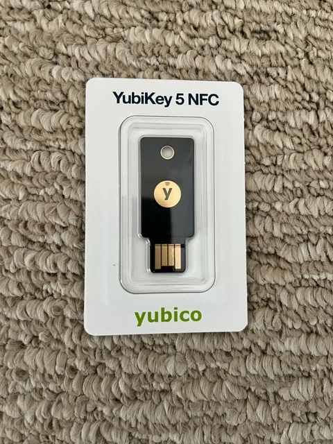 NEW YUBICO YUBIKEY 5 NFC Two Factor Authentication USB and NFC Security ...