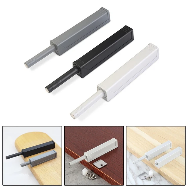 SPRING LOADED MAGNETIC Door Latch for Cabinet and Drawer Easy Open and ...