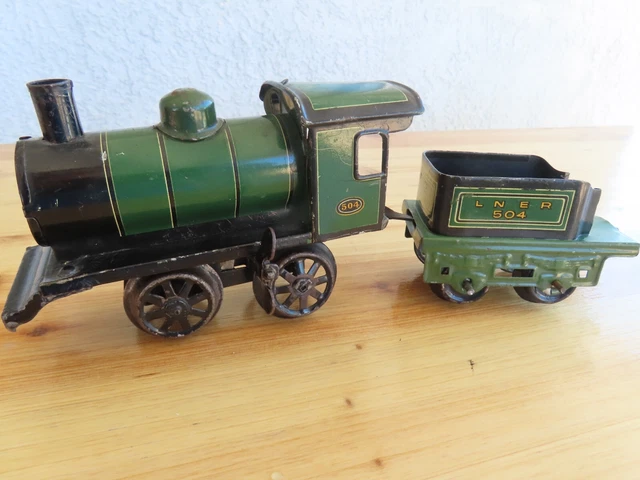 RARE ANTIQUE BING Germany Prewar Wind-Up Train Set Works EUR 59,28 ...