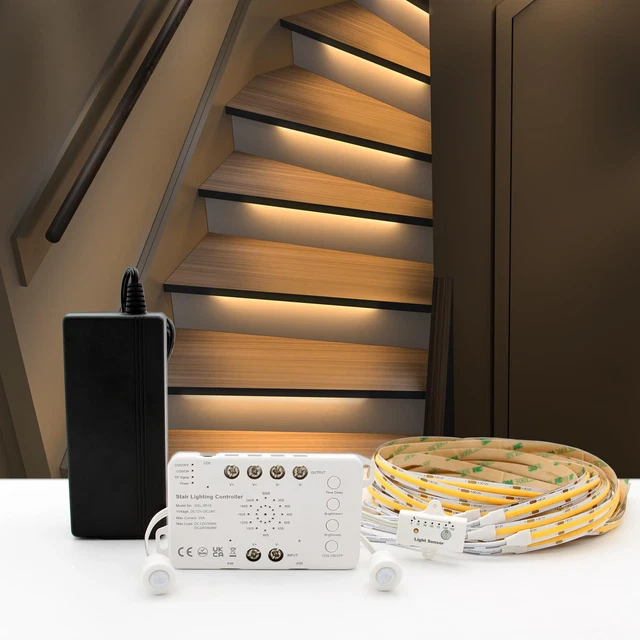 MOTION SENSOR WITH Daylight Sensor Sync Light Up Type LED Stair ...