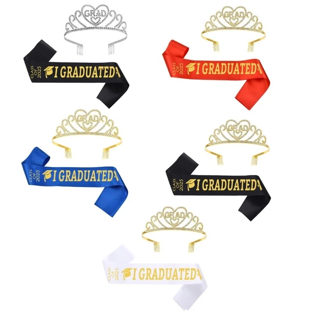 WOMEN S GRADUATION and Sash Set 2025 Unisex Graduation Etiquette Belts ...