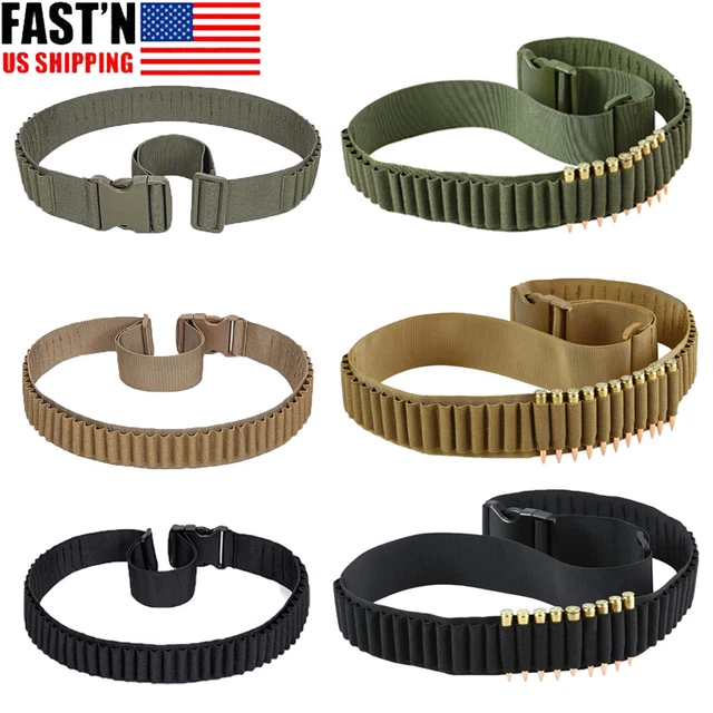 50 ROUNDS RIFLE Bullet Cartridge Bandolier Ammo Belt For 30-06 .300 ...