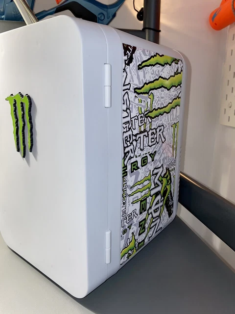 MONSTER MINI FRIDGE 3D Logo. Cold Drinks 220V-240V Home Garden /12V ...