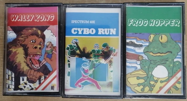 ZX SPECTRUM X3 CYBO RUN FROG HOPPER WALLY KONG DIXON'S WALLTONE £2.99 - PicClick UK