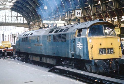 ORIGINAL COLOUR SLIDE of D1054 BR class 52 Western diesel hydraulic ...