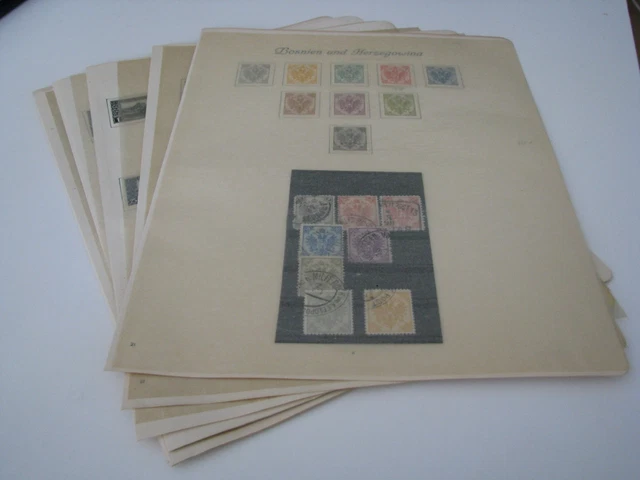 ÖSTERREICH, BOSNIEN UND Herzegowina, gute Sammlung auf Blättern EUR 65 ...