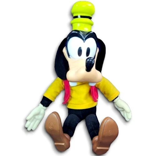 DISNEY GOOFY TOY Vintage 16 Inch Figurine Plastic Head Hands Feet Plush ...