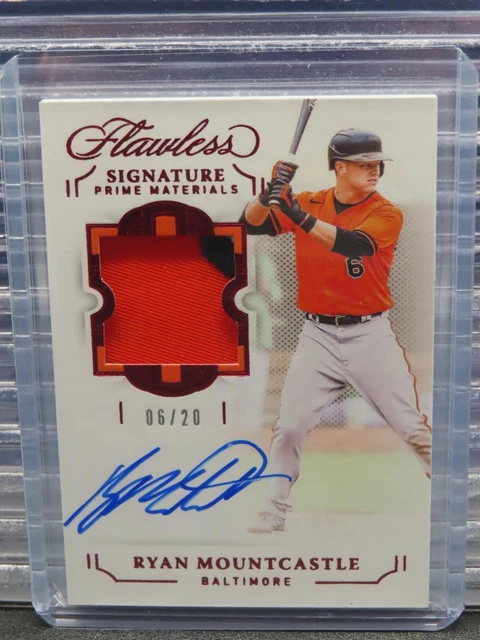 2022 IMPECCABILE RYAN Mountcastle firma materiali primitivi rubino auto ...