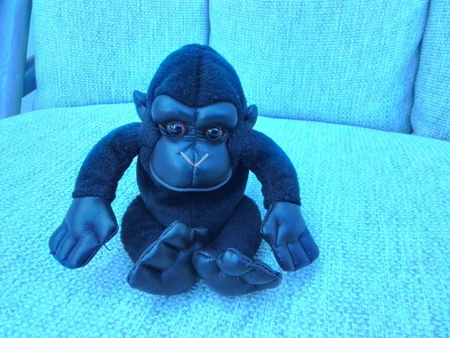 VINTAGE 1997 24K Beanie Boppers Ramon The Gorilla 7" Plush Soft Toy TAG ...
