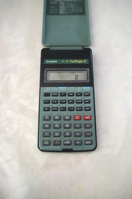 SCOLAIRE ANCIEN CALCULATRICE CASIO fx-92 college II. années 80 EUR 14 ...