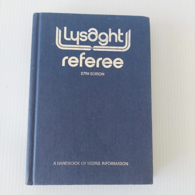 LYSAGHT REFEREE 27TH Edition by Lysaght Building Australia 1985 ...