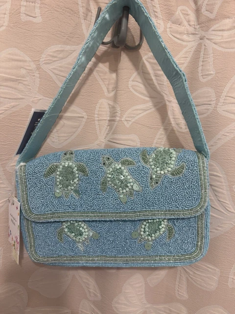 RARE VIRAL TIKTOK Marshall’s T.J. Maxx Sea Turtle Beaded Bag Made In ...
