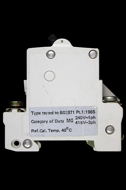 PROTEUS 16 AMP Type 2 M6 Mcb Circuit Breaker 616/2 G £9.95 - PicClick UK