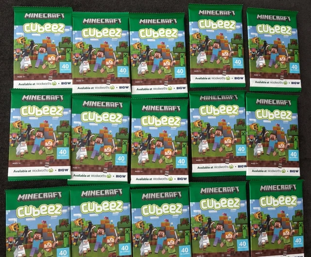 15 X WOOLWORTHS Minecraft Cubeez Unopened Packs 2025 $13.95 - PicClick AU