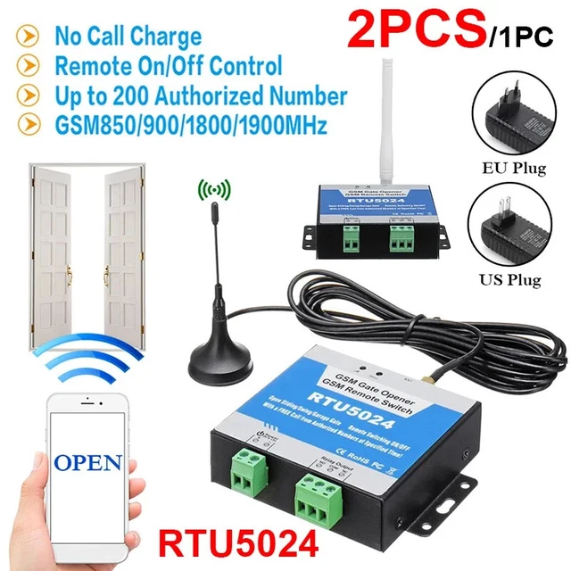 GSM GATE OPENER Relay Switch Wireless Remote Control Door Access Kit ...