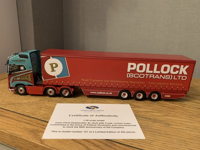 WSI 1:50 TRUCKS- Volvo Fh4 Pollock 80th Anniversary £150.00 - PicClick UK