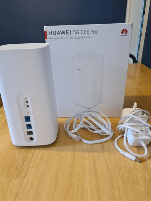 HUAWEI 5G CPE pro wi-fi dual-link turbo router white. LOCKED TO 3 ...