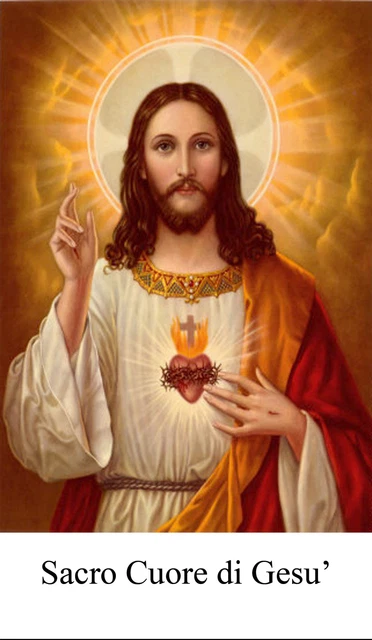 SANTINO HOLY CARD Sacro Cuore Di Gesu' Acqui 1930 Invocazioni Grande Promessa EUR 2,10 - PicClick IT