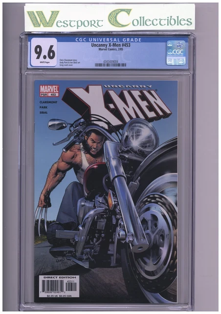 UNCANNY X-MEN #453 Cgc 9.6 2005 Wolverine ! Couverture Incroyable ...